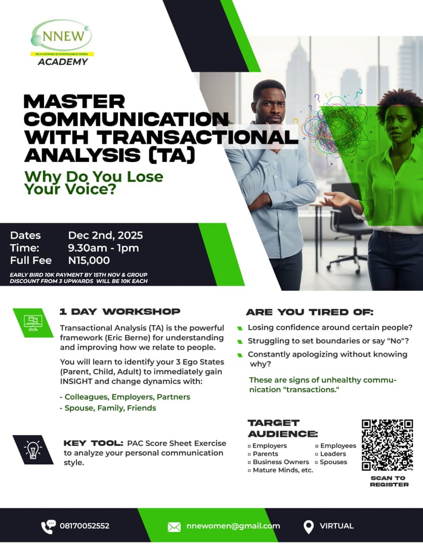 Master Communication with Transactional Analysis (TA) - nnew.org